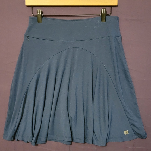Royal Robbins | Skirts | Royal Robbins Blue Kneelength Skater Skirt ...